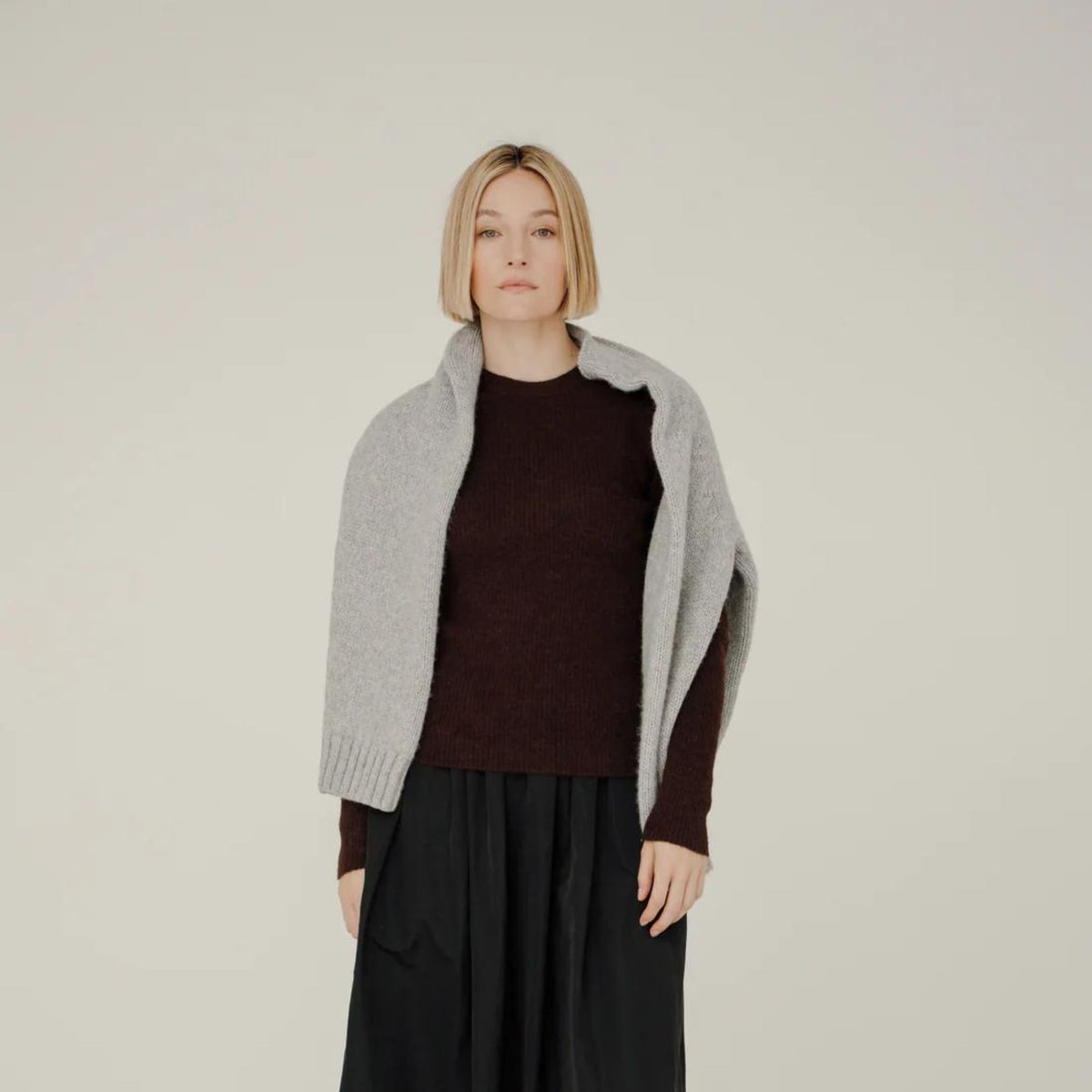 Alpaca and Merino Wool Ribbed Top- Syrup – The Valley Living